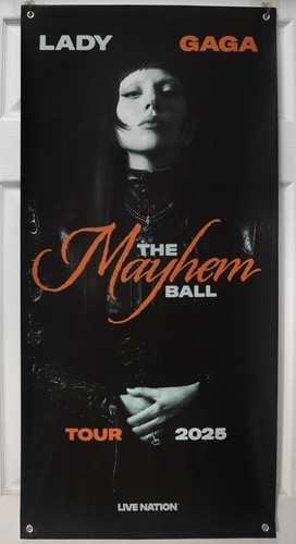 Lady Gaga "The Mayhem Ball" Tour 2025 Vinyl Banner 100 x 50 Concert ...