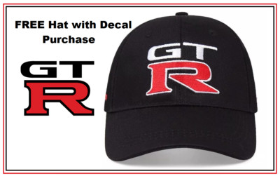 Free GTR Embroidered Hat Baseball Cap w/Decal Purchase Nismo JDM Racing ...