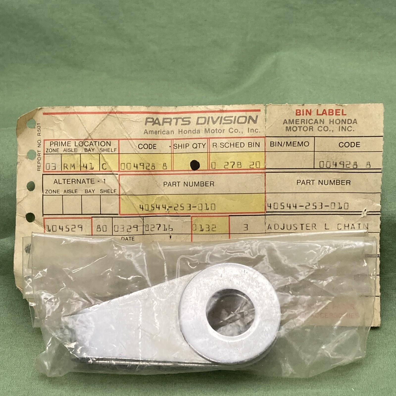 NEW GENUINE HONDA 40544-253-010 ADJUSTER, L. DRIVE CHAIN | eBay