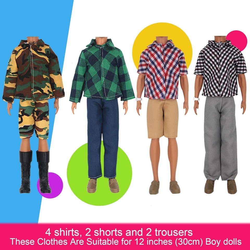 32Pcs Doll Clothes for Ken Doll Gift for Girls Boys Christmas Birthday ...