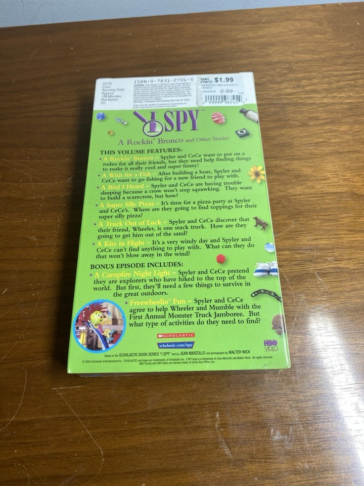 I Spy - A Rockin' Bronco and Other Stories VHS Tape 2004 Claymation ...