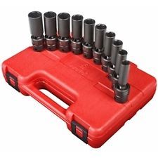 Sunex 3660 10 Piece 3/8" Drive Universal Deep Swivel Impact Socket Set ...