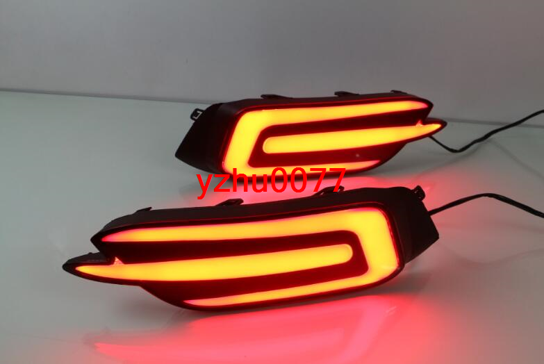 2016-2020 For Honda Civic Sedan LED rear bumper fog light / brake light ...