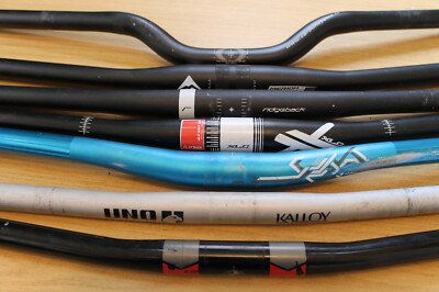 Bike Flat & Riser Bar Handlebar Cycle 25.4mm or 31.8mm Bars Mountain ...