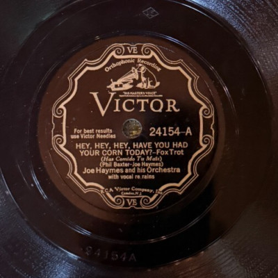 Victor 24154 Joe Haymes Orch KNOCK ME DOWN WITH A FEATHER 1932 78 rpm ...