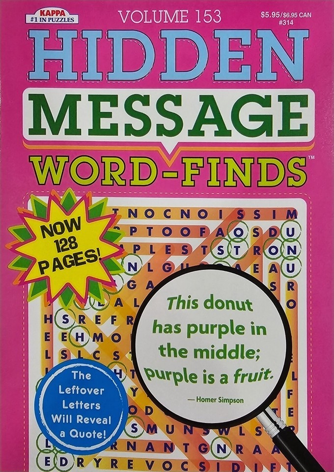 Kappa Hidden Message Word-Finds Puzzle Books, Large Selection of ...