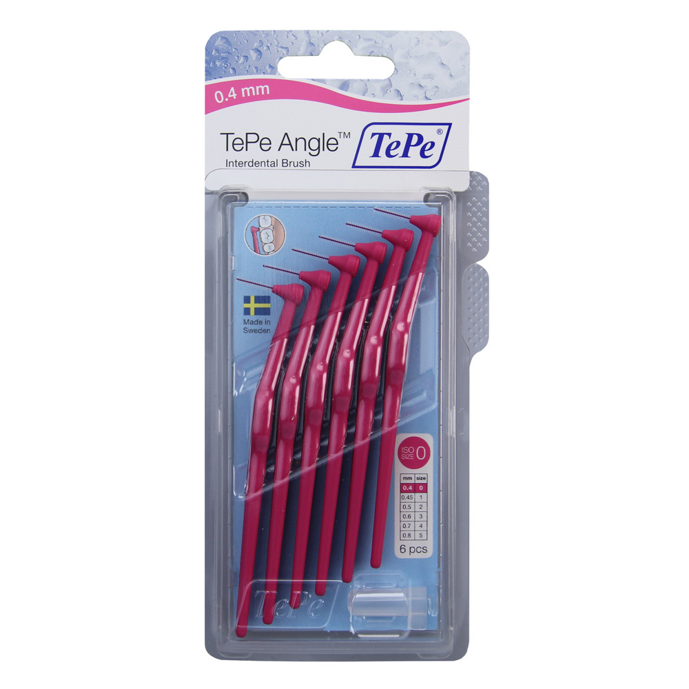 TePe Angle Interdental Brush Range 0.4mm to 0.8mm | eBay