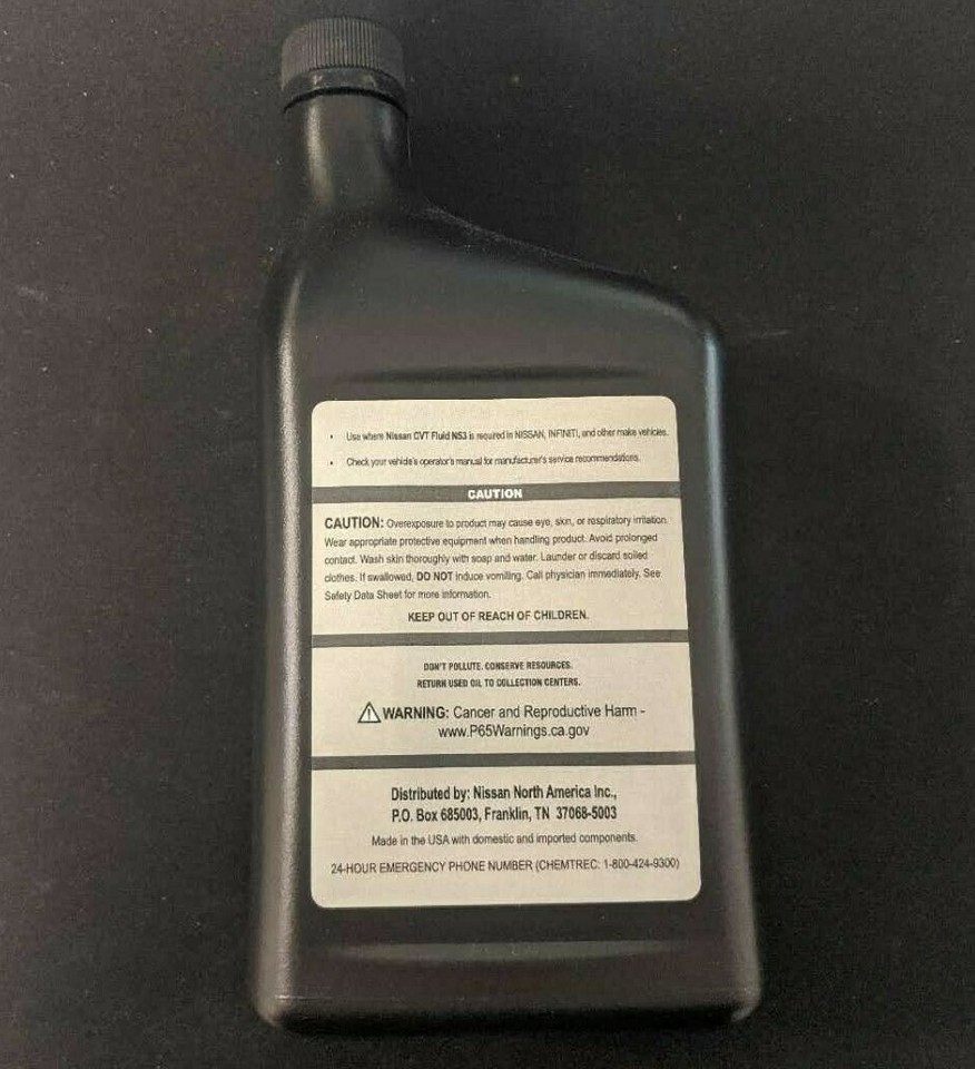 GENUINE OEM Nissan NS-3 CVT Fluid 1-Qt (999MP-CV0NS3 / 999MP-NS300P) | eBay