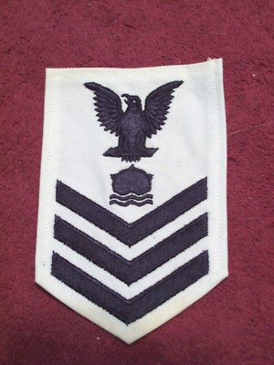 ORIG. US NAVY WHITE 1st. CLASS MINEMAN RATE / PATCH UNISSUED | eBay