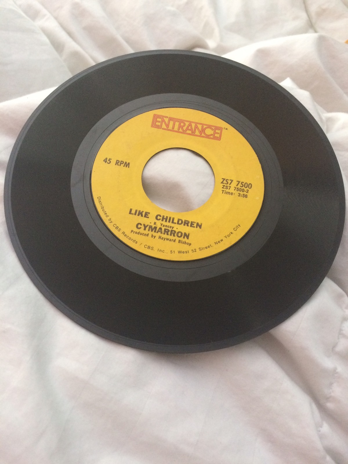 CYMARRON Rings / Like Children [45 Record] Entrance ZS7-7500 | eBay