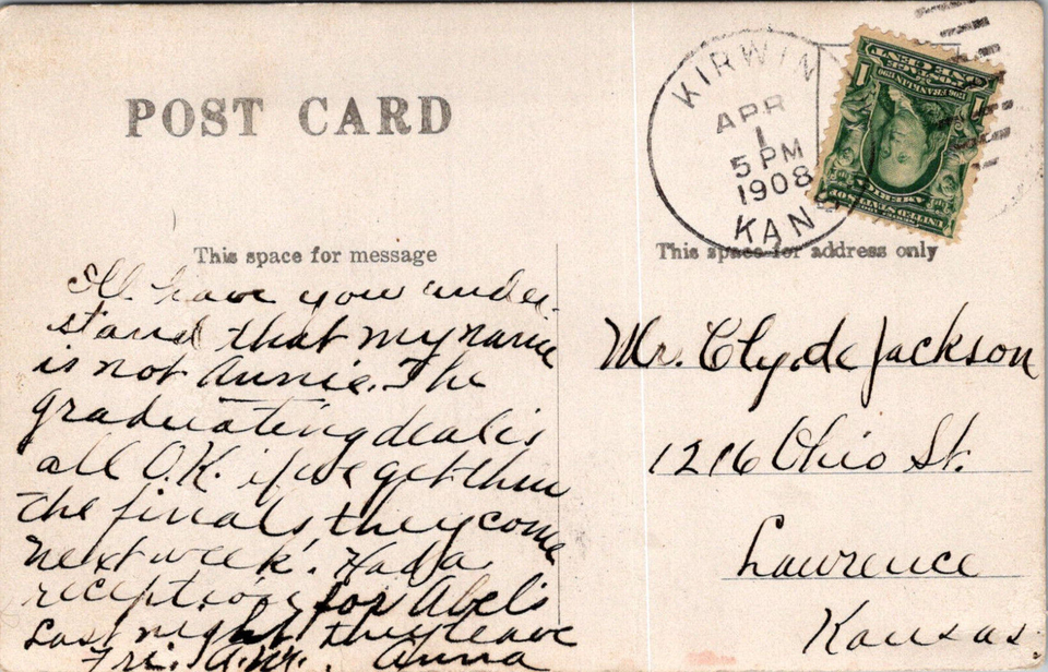 Antique RPPC Real Photo Postcard Kirwin, Kansas Lunch Room 1908 Buggies ...