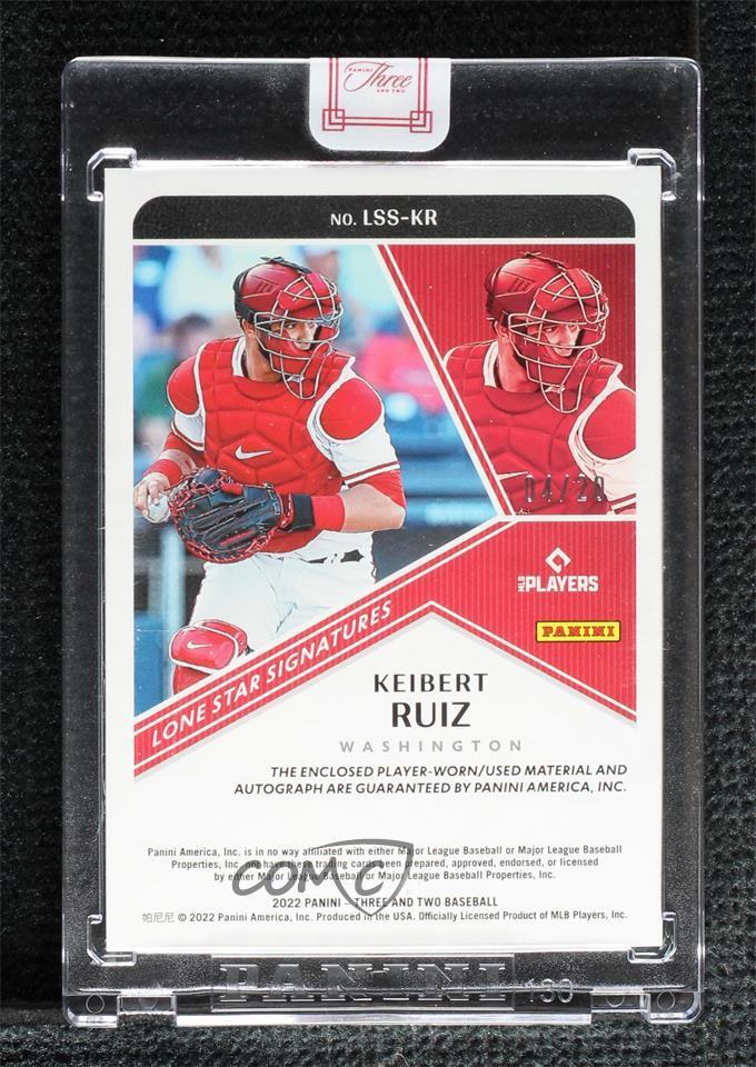 2022 Panini Three and Two Lone Star Signatures /20 Keibert Ruiz #LSS-KR ...