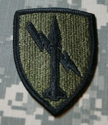 Military Patch US Army 1st Missile Command Green OD BDU Sew-on | eBay