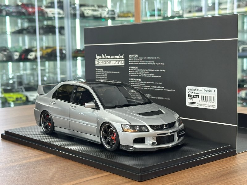 Mitsubishi Lancer Evolution IX CT9A Ignition Model Silver Ltd Edn.[1/18 ...