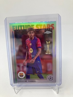 TOPPS CHROME 24/25 LAMINE YAMAL BARCELONA FUTURE STARS REFRACTOR. | eBay UK