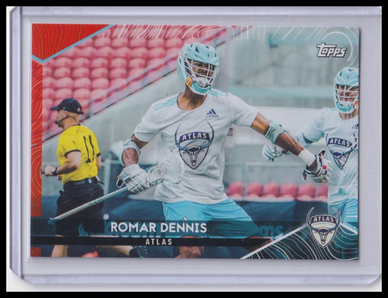 2022 Topps Premier Lacrosse League - Orange #13 Romar Dennis /25 (RC ...