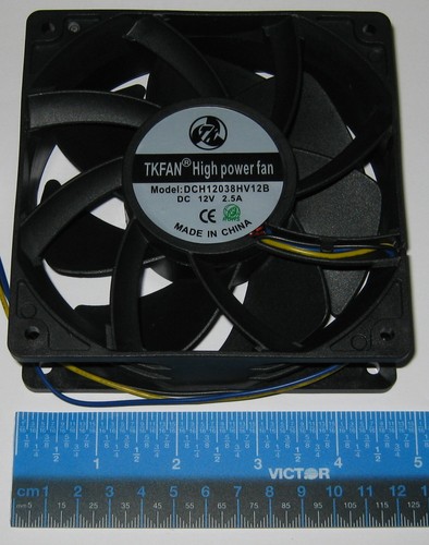 TKFAN DCH12038HV12B High Power Speed Cooling Fan 30Watt 12V DC 285CFM ...