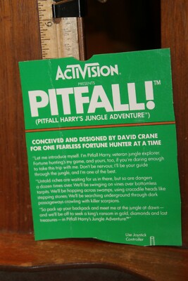 Vintage Atari 2600 Box Art Cut Out 1980's Pitfall | eBay