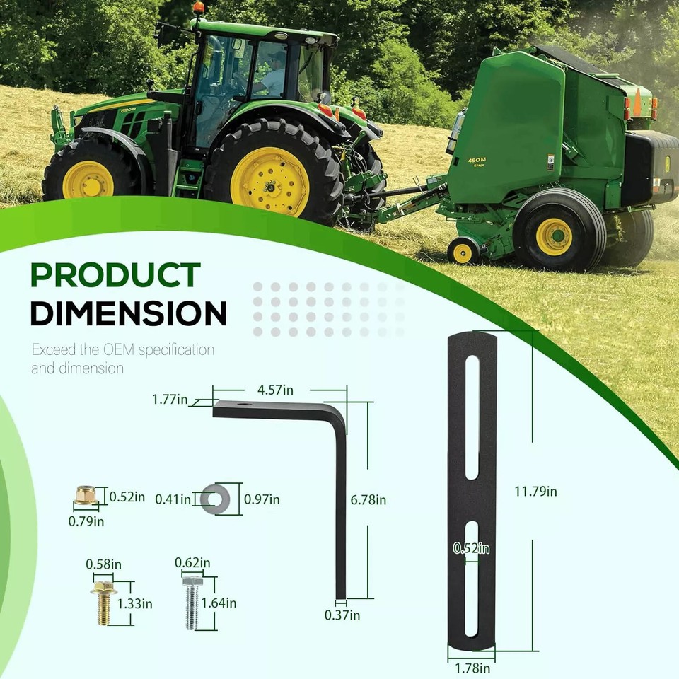 FIt John Deere Tractor Round Baler Monitor Monitor Mounting Bracket Kit ...