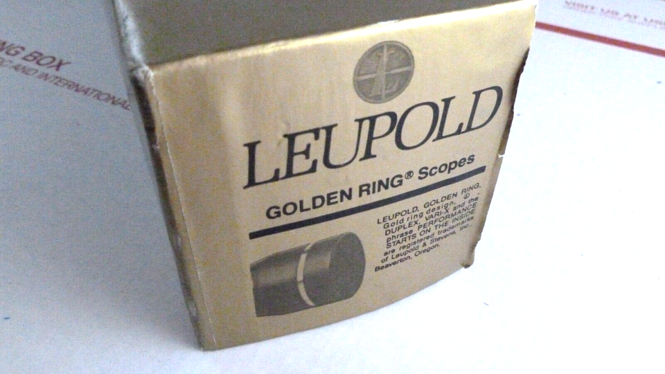 BOX ONLY Vintage Original Leupold Vari-XIII Scope 3.5x10 Packaging ...