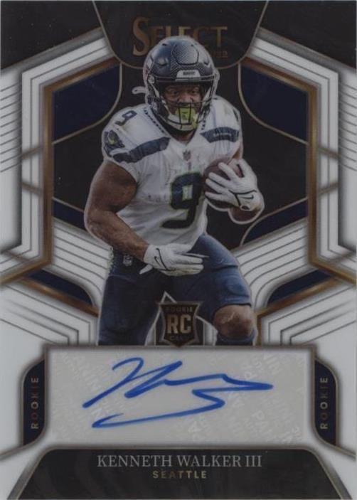 2022 Panini Select - Rookie Signatures Kenneth Walker III #RS-KW White ...