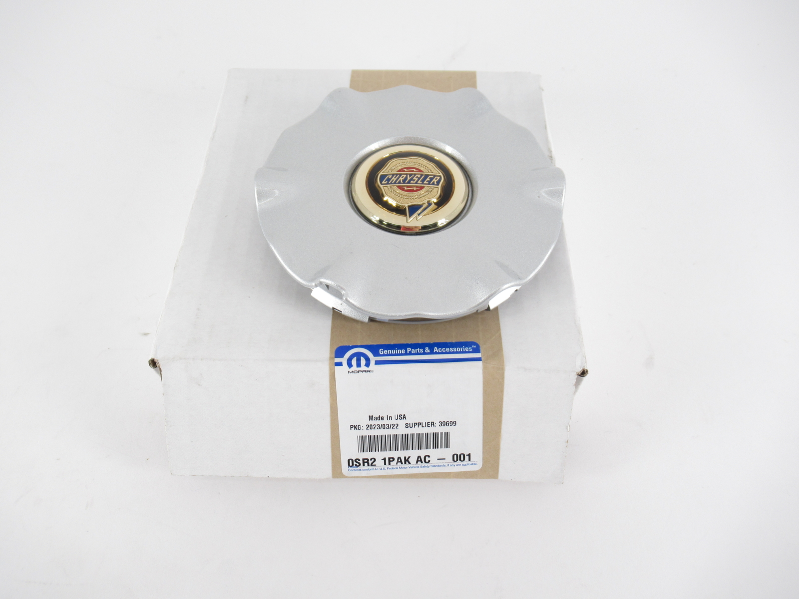 Genuine OEM Mopar Chrysler SR21PAKAC Wheel Center Hub Cap (1) 2001-2003 ...