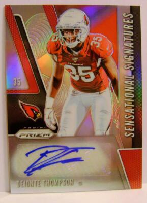DEIONTE THOMPSON AUTO SENSATIONAL SIGNATURES PANINI PRIZM FOOTBALL 2019 ...