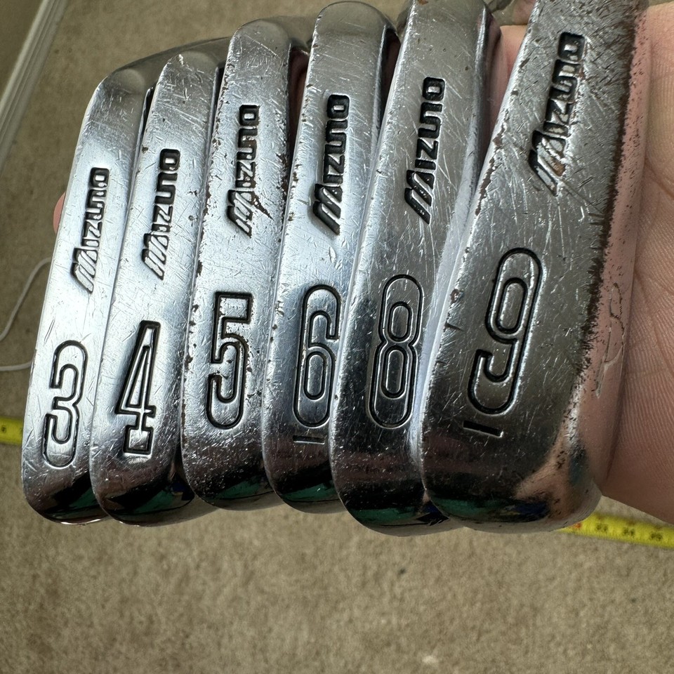 Mizuno Silver Cup Forged muscle back Iron set 3-9 Beautiful matched set ...