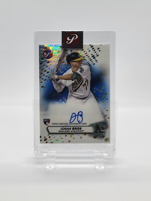 2023 Topps Pristine JONAH BRIDE RC Rookie Auto Autograph /75 - Blue ...