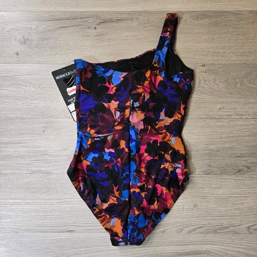 Miraclesuit Solstice Floral One-Piece Cutout Slimming Control Swimsuit ...