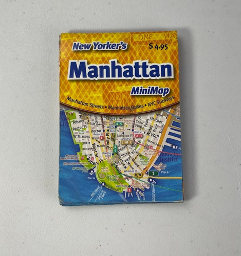 2009 Mini New York Manhattan Folding Map Geological Highway Map USA 3.5 ...