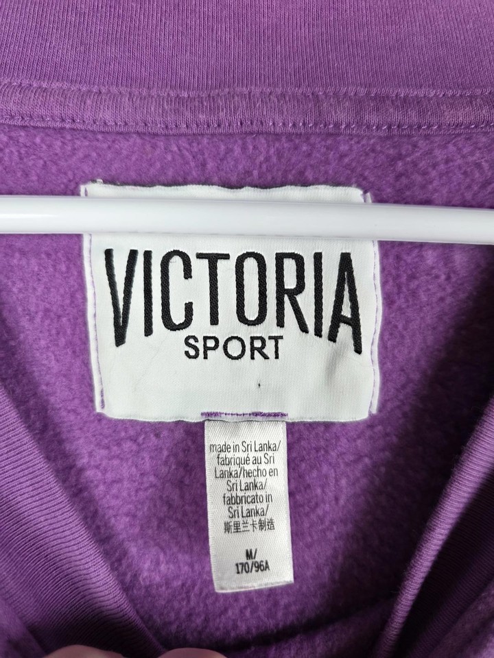 Victorias Secret SPORT Purple Pullover sweater top Medium | eBay