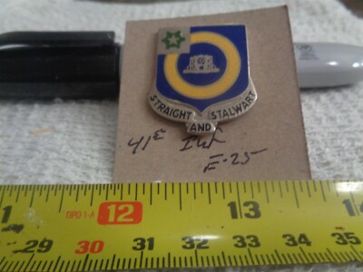 41st Infantry E-25 Unit Crest, DI, DUI (DRAW#115) | eBay