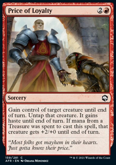 MTG Price of Loyalty (159) Adventures in the Forgotten Realms NM | eBay