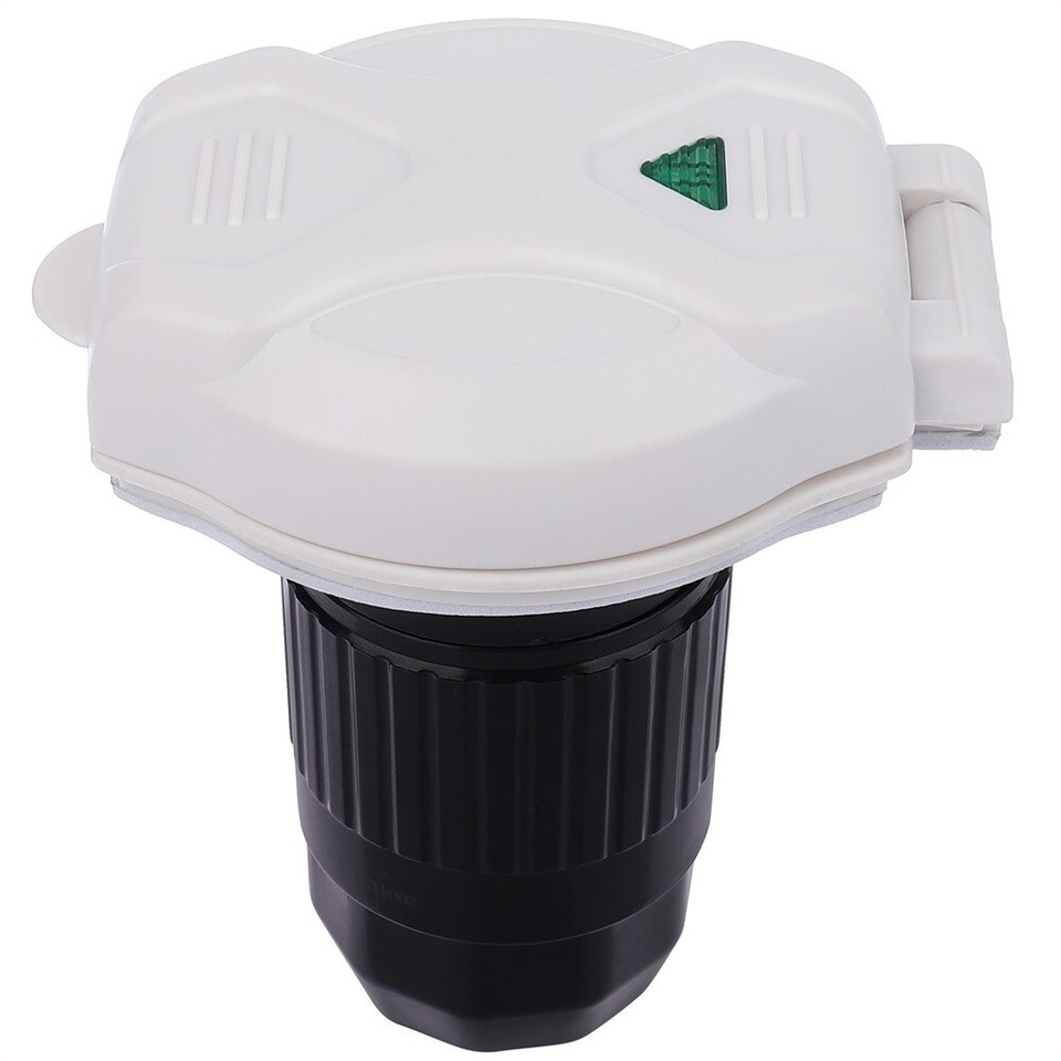 50 amp Power Cord Twist Electrical Lock in White Boat RV Marine Inlet ...