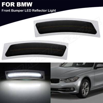 White LED Bumper Side Marker Reflector Light For 2012- BMW 320i 420i ...