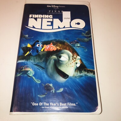 WALT DISNEY PIXAR Finding Nemo VHS Tested Pre Owned 100 Minutes ...