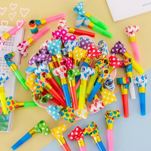 10Pcs Colorful Party Blowouts Whistles Noice Maker Toys For Kids ...