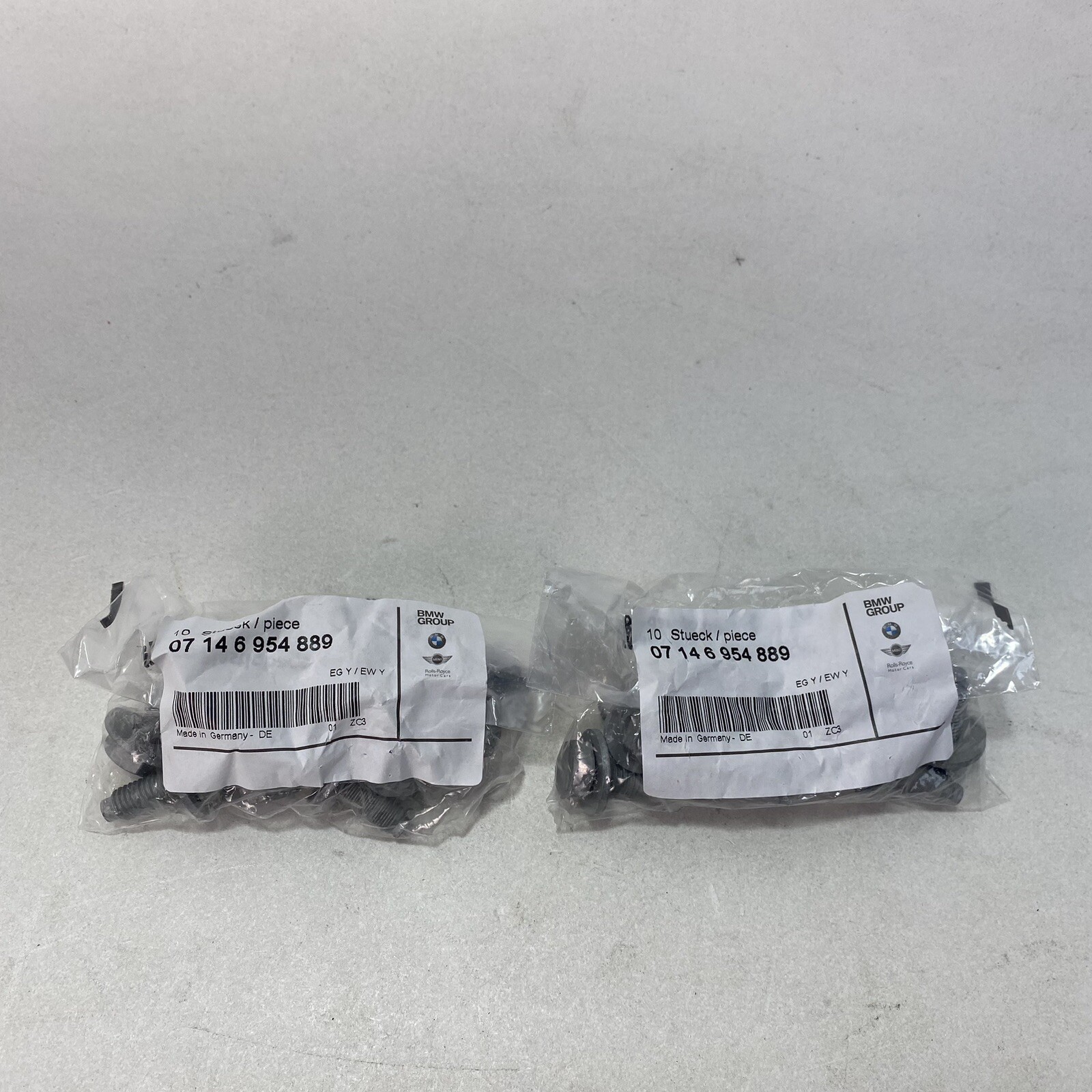 20X - BMW 07146954889 GENUINE OEM UPPER TIE BAR HEX SCREW WITH COLLAR ...