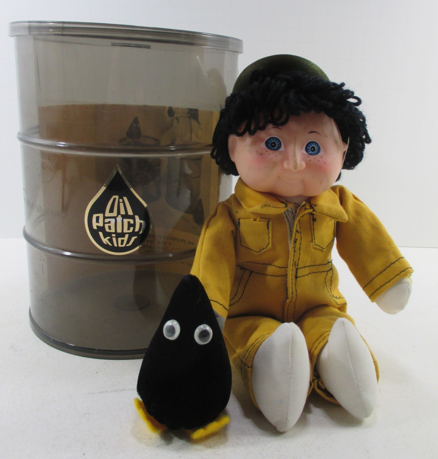 Rare "OIL PATCH KIDS" Doll in Drum w/ PATCH PAL LICENCE 1984 (NOT ...