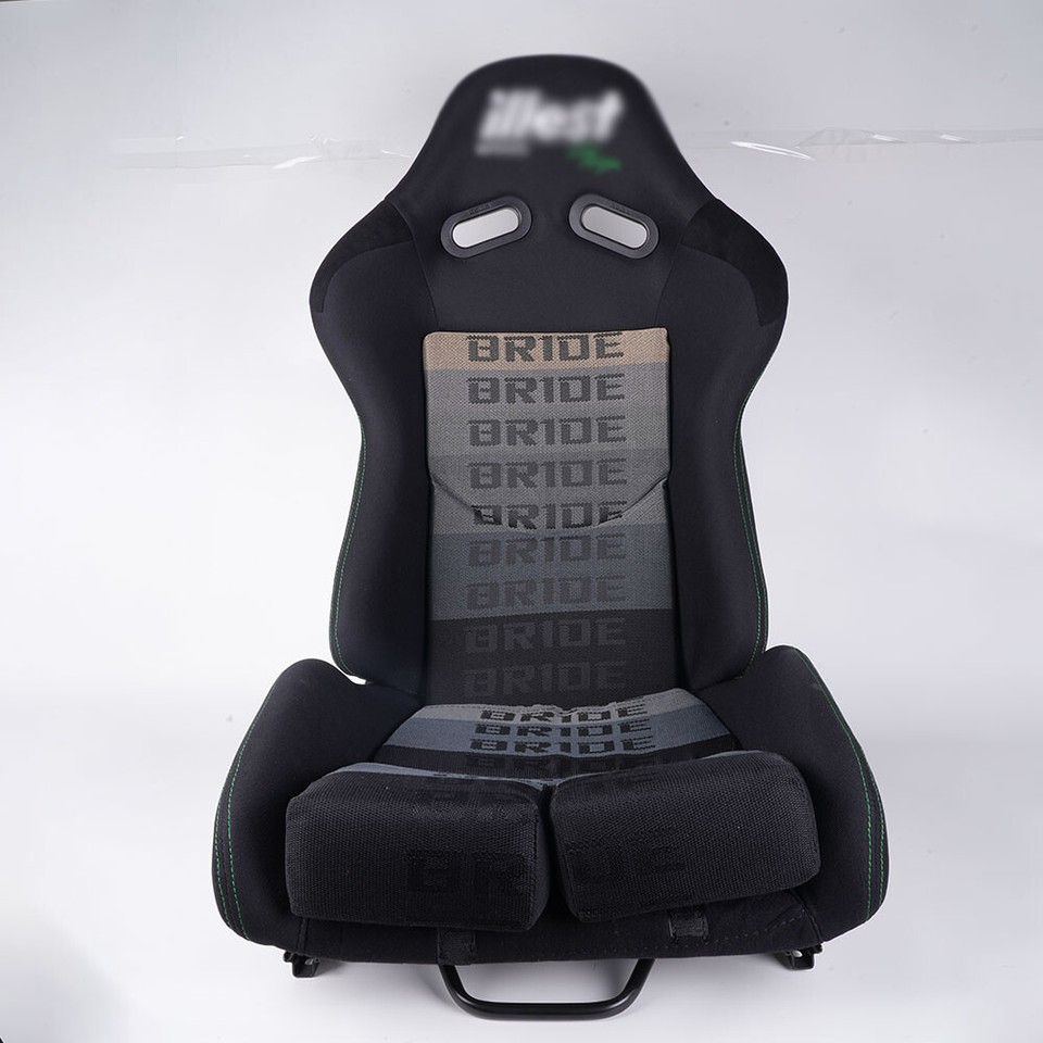 2X BRIDE Seats Low Max Racing Seats Black Adjustable Backrest w/ Slider ...