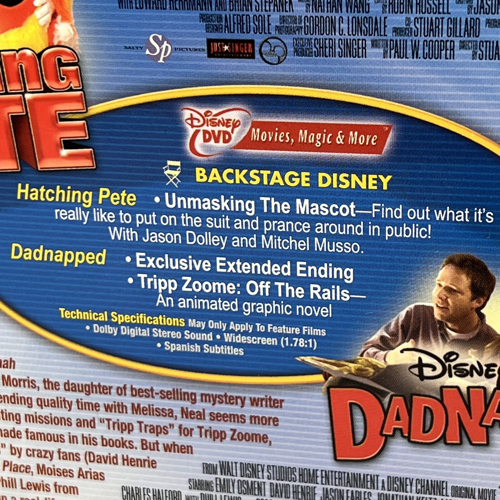 Hatching Pete/Dadnapped Disney Dvd Emily Osment Jason Earles Like New ...