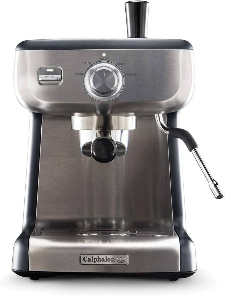 Calphalon BVCLECMP1 Espresso Machine with Steam Wand - Silver | eBay