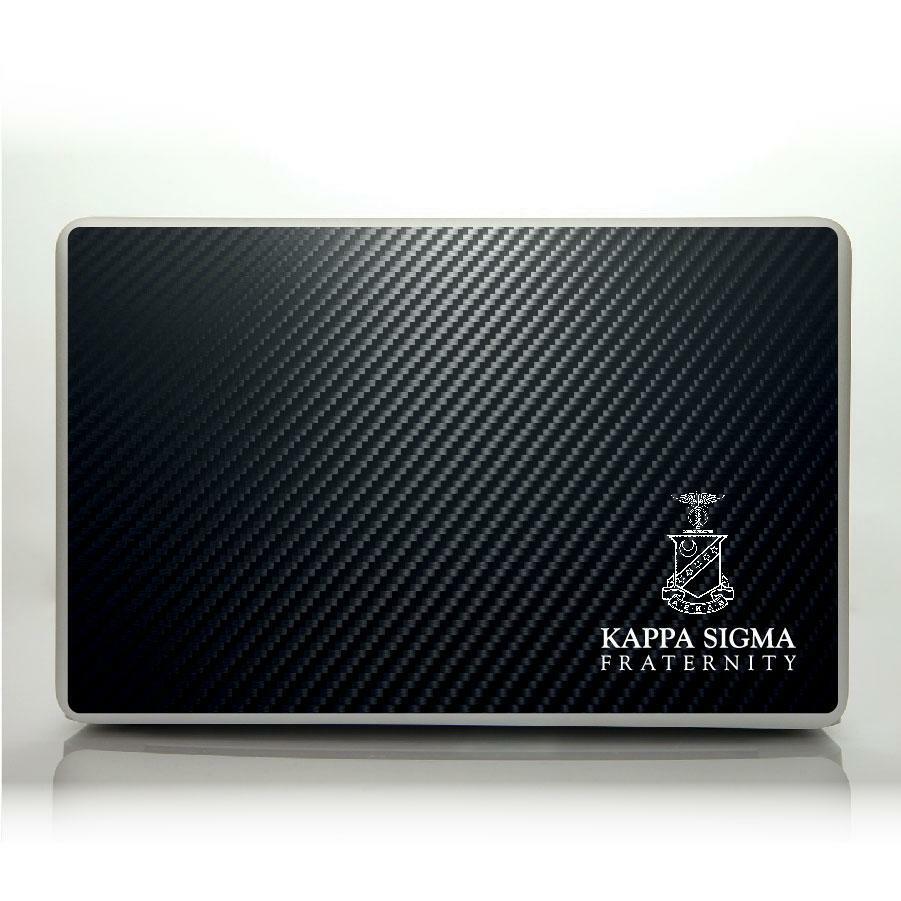 Kappa Sigma Vinyl Laptop Skin - Carbon Fiber - FREE SHIPPING | eBay