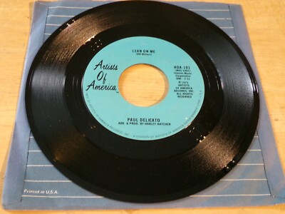 Paul Delicato 45 - Lean on Me - Artists of America AOA-101 | eBay