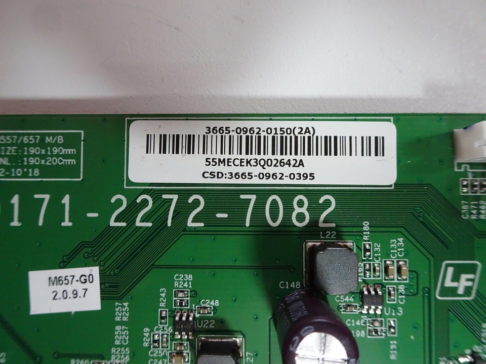 Vizio M657-G0 Main Board (3665-0962-0395) 3665-0962-0150 | eBay