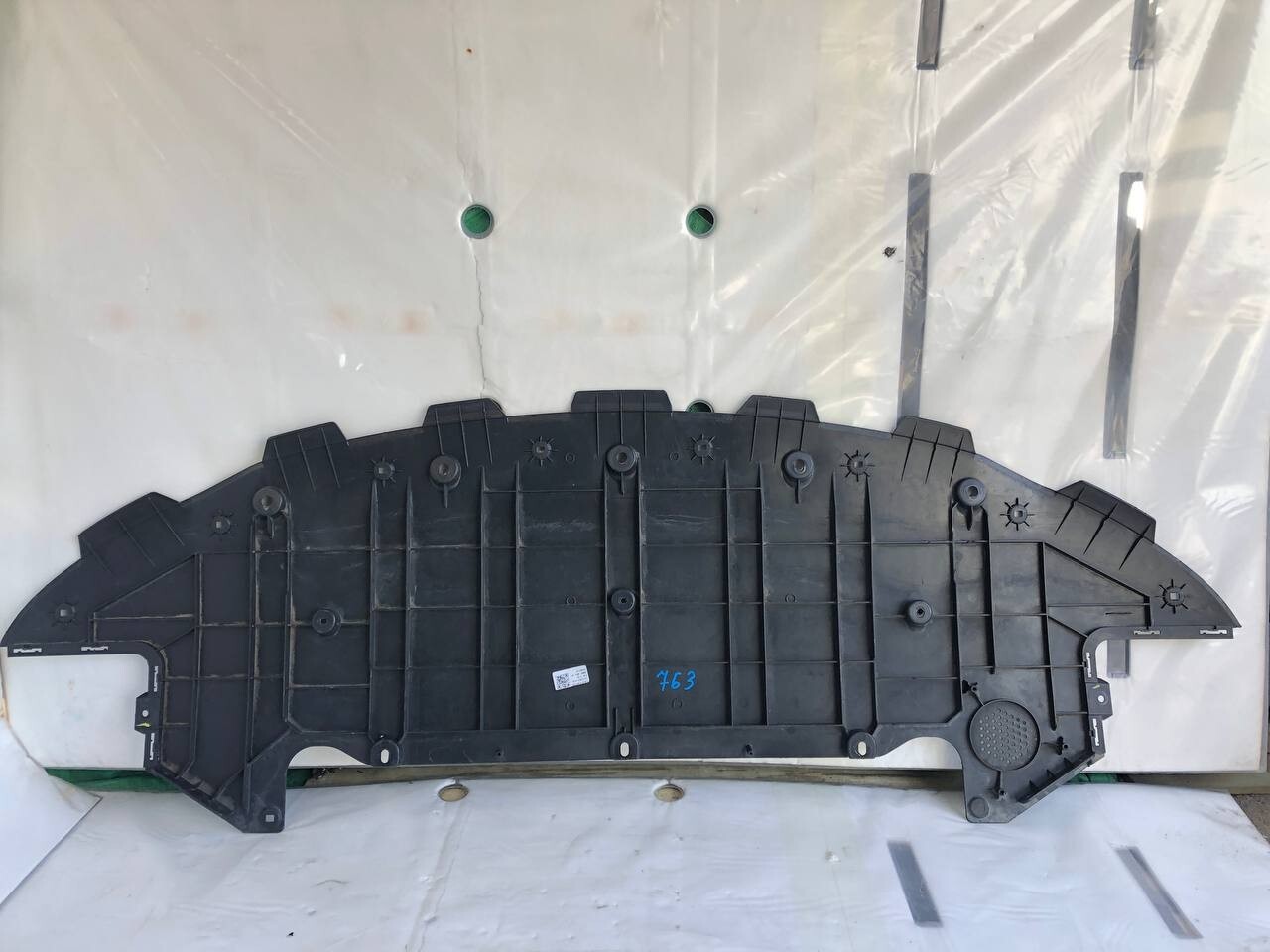 ⭕ 21-23 Model S Front Bumper Lower Valance Splash Shield Undertray ...