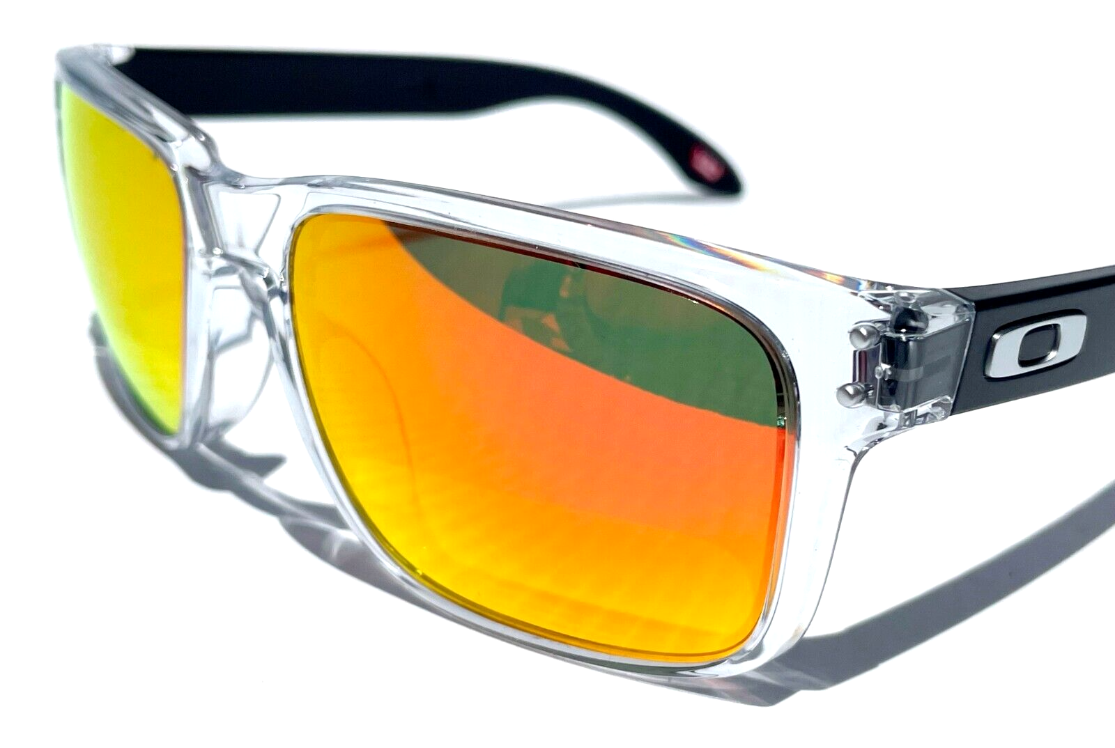 NEW Oakley HOLBROOK Shiny Clear POLARIZED Galaxy Ruby Lens Sunglass ...