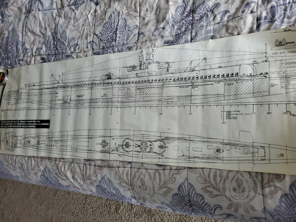 VTG 32nd Parallel Gato/Balao Submarine Model Boat RC Plans 9.5 FEET | eBay