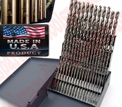 HSS Jobber Length 1 Thru 60 NUMBERED WIRE GAUGE SIZE DRILL BIT SET | eBay